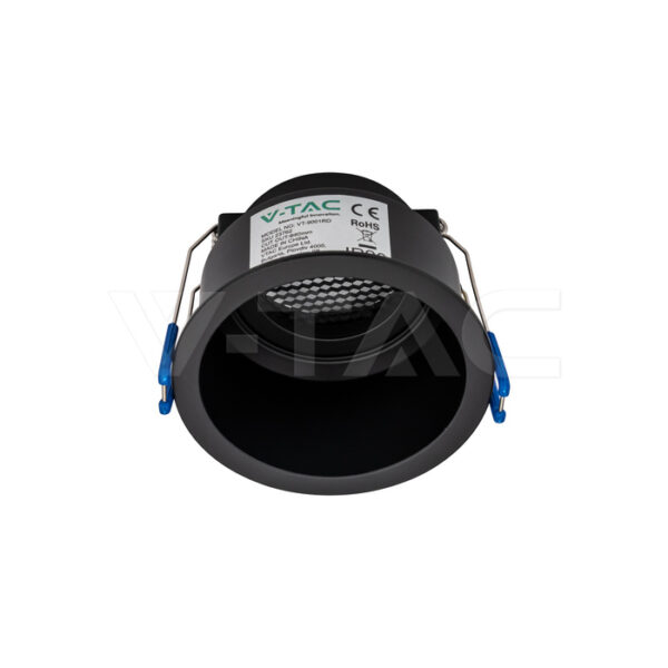 SKU-23762 GU10 Fitting Round Aluminum Body Deep Anti Glare Black Body ...